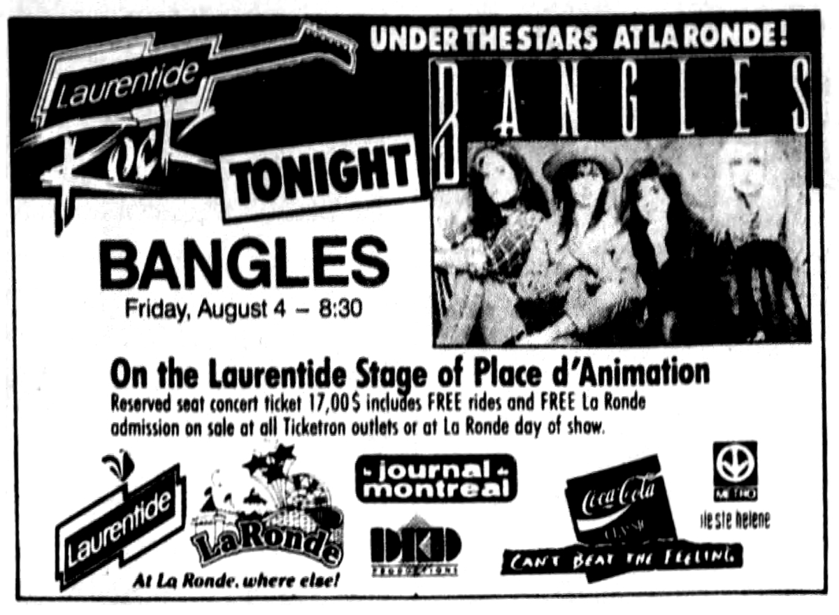 The Bangles Concert & Tour History | Concert Archives