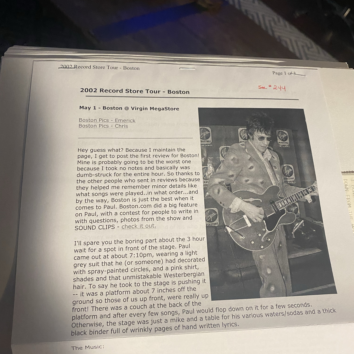 Paul Westerberg Concert & Tour History | Concert Archives