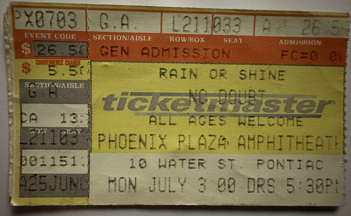 Concert History of Phoenix Plaza Amphitheater Pontiac, Michigan, United ...