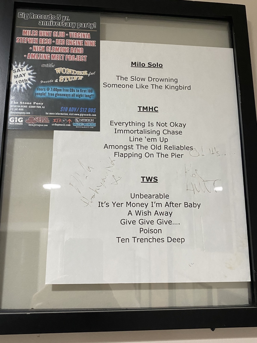 May 10, 2003: Miles Hunt at The Stone Pony Asbury Park, New Jersey ...