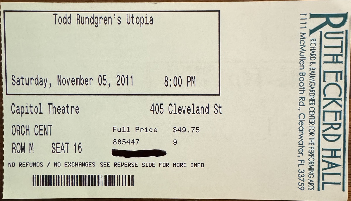 Utopia Concert & Tour History (Updated for 2024) | Concert Archives