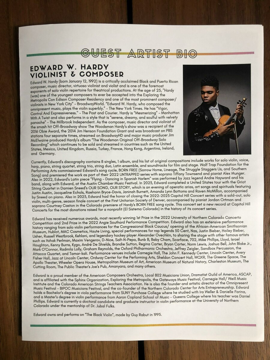 Denver Young Artists Orchestra Concert & Tour History | Concert Archives