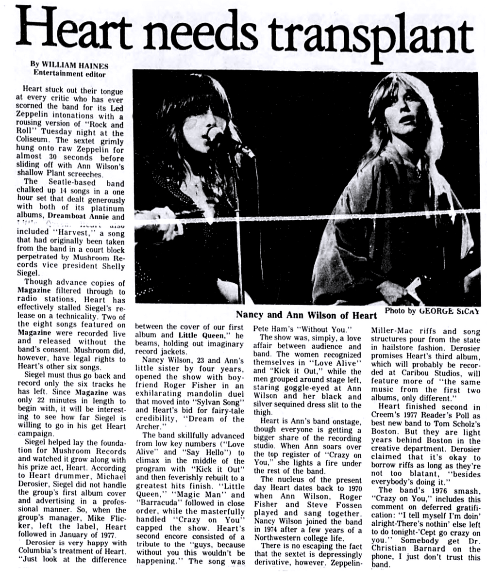 Heart Concert & Tour History (Updated for 2023 - 2024) | Concert Archives