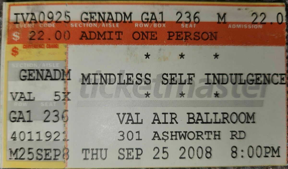 Mindless Self Indulgence Concert & Tour History | Concert Archives