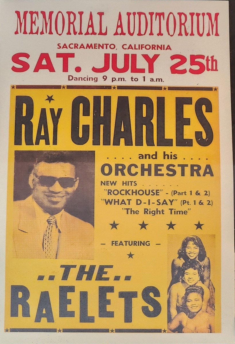 Jul 25, 1959: Ray Charles & The Raelettes at Sacramento Memorial ...