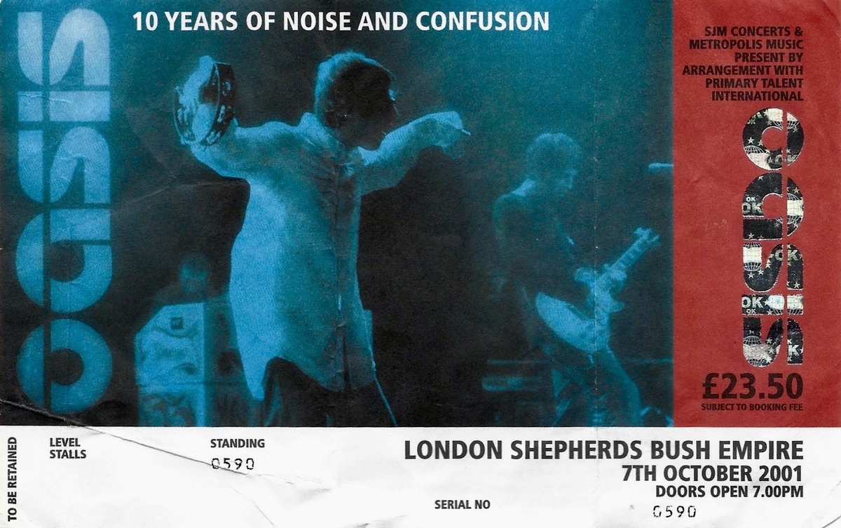 Oct 07, 2001: Oasis / The Music at Shepherd's Bush Empire London ...