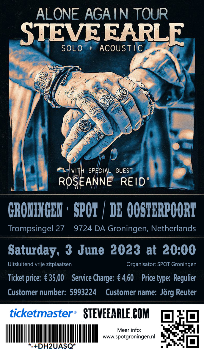 Steve Earle Concert & Tour History (Updated for 2024) | Concert Archives