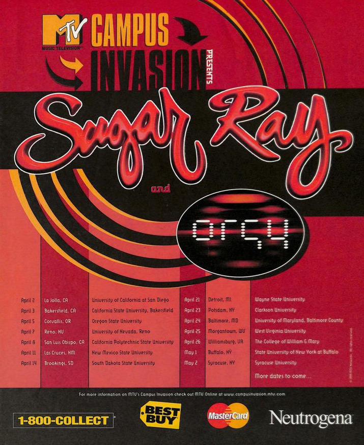 Sugar Ray Concert & Tour History (Updated for 2024) | Concert Archives