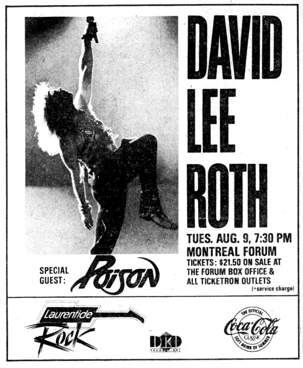 David Lee Roth Concert & Tour History | Concert Archives
