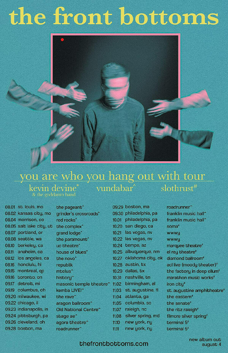 Sep 15, 2023: The Front Bottoms / Vundabar at MTELUS Montreal, Quebec ...