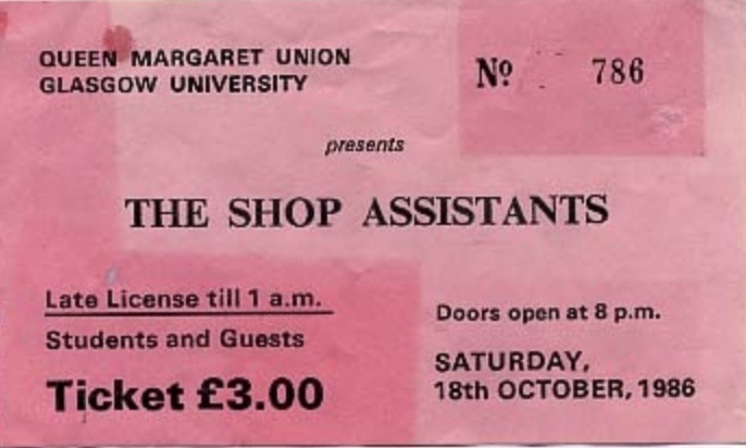 Oct 18, 1986: Shop Assistants at Queen Margaret Union, University of ...