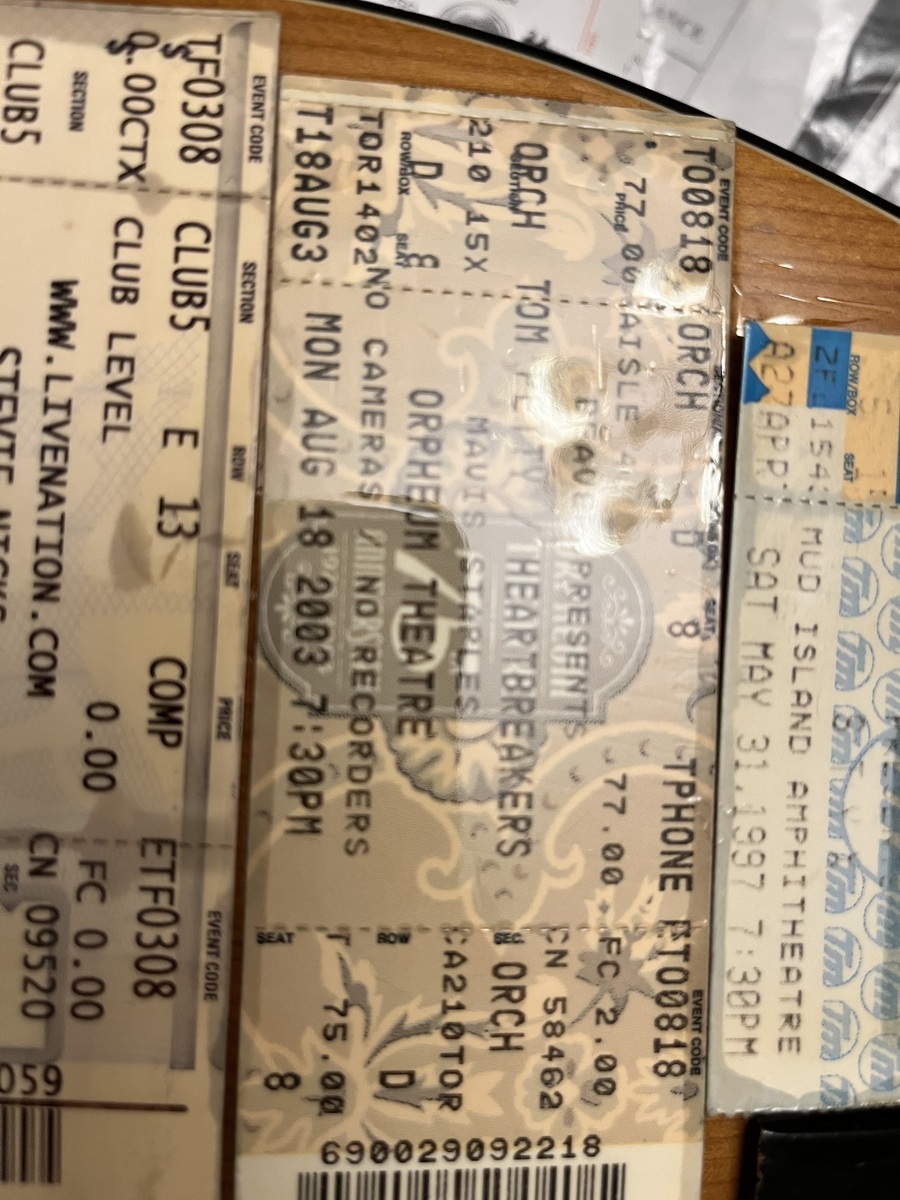 Aug 18, 2003: Tom Petty / Mavis Staples at Orpheum Theatre Memphis ...