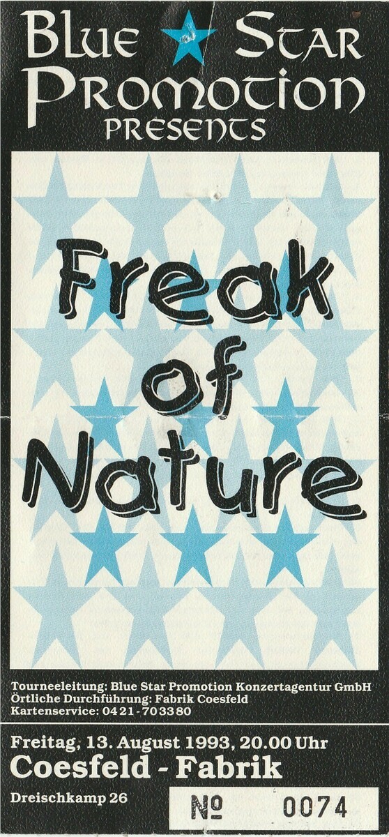 Freak of Nature Concert & Tour History | Concert Archives