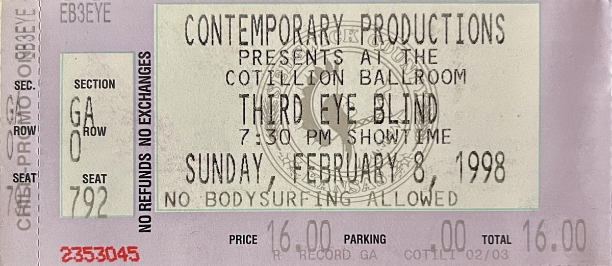 Third Eye Blind Concert & Tour History (Updated for 2024) | Concert ...