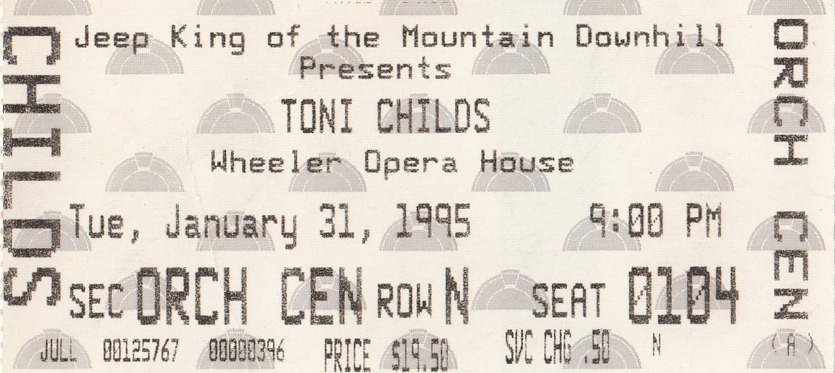 toni childs Concert & Tour History (Updated for 2025) | Concert Archives