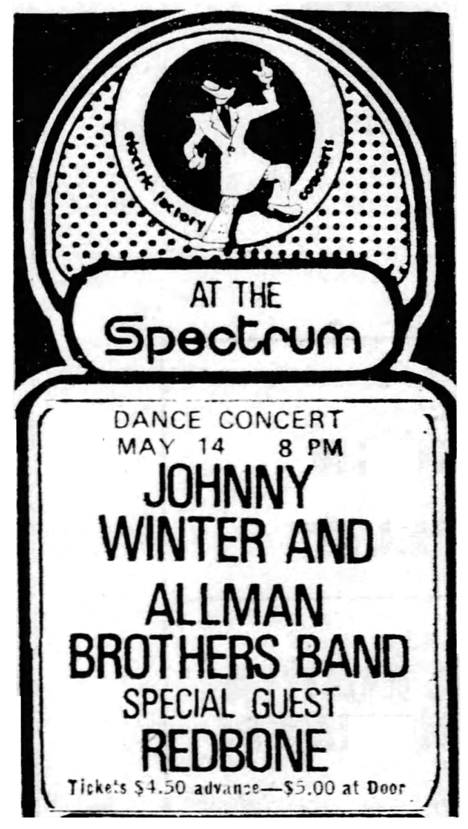 Johnny Winter Concert & Tour History | Concert Archives