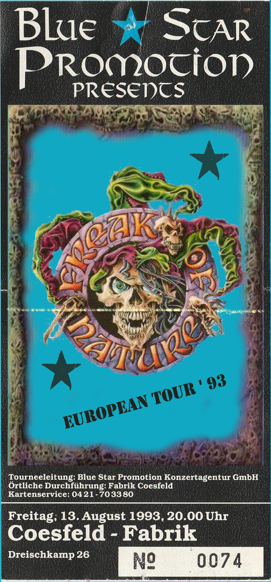 Freak of Nature Concert & Tour History | Concert Archives