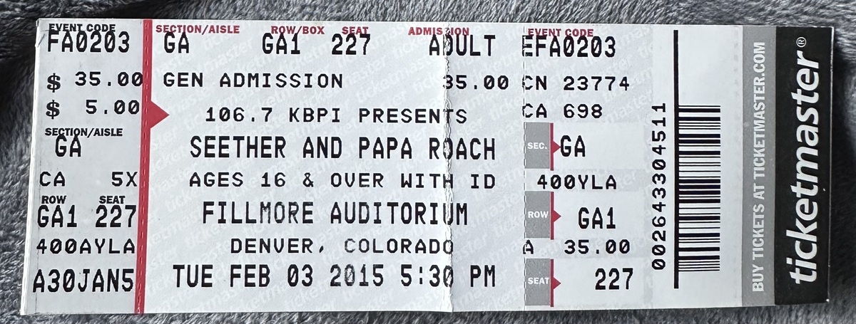 Seether Concert & Tour History (Updated for 2024) | Concert Archives
