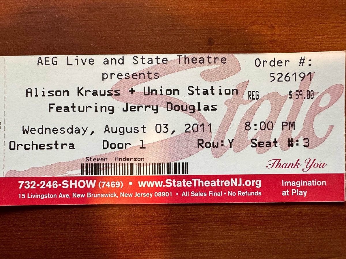 Alison Krauss Concert & Tour History (Updated for 2024) | Concert Archives