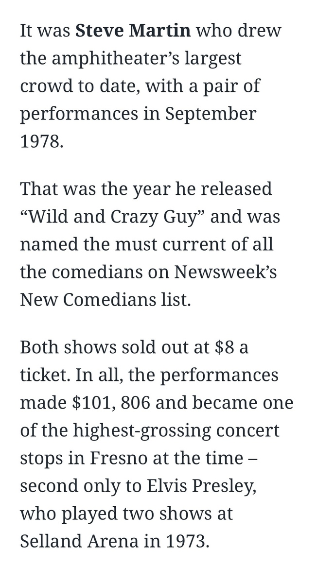 Steve Martin Concert & Tour History (Updated for 2024) | Concert Archives