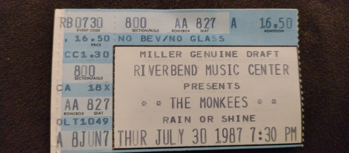 Jul 30, 1987: The Monkees / "Weird Al" Yankovic at Riverbend Music ...