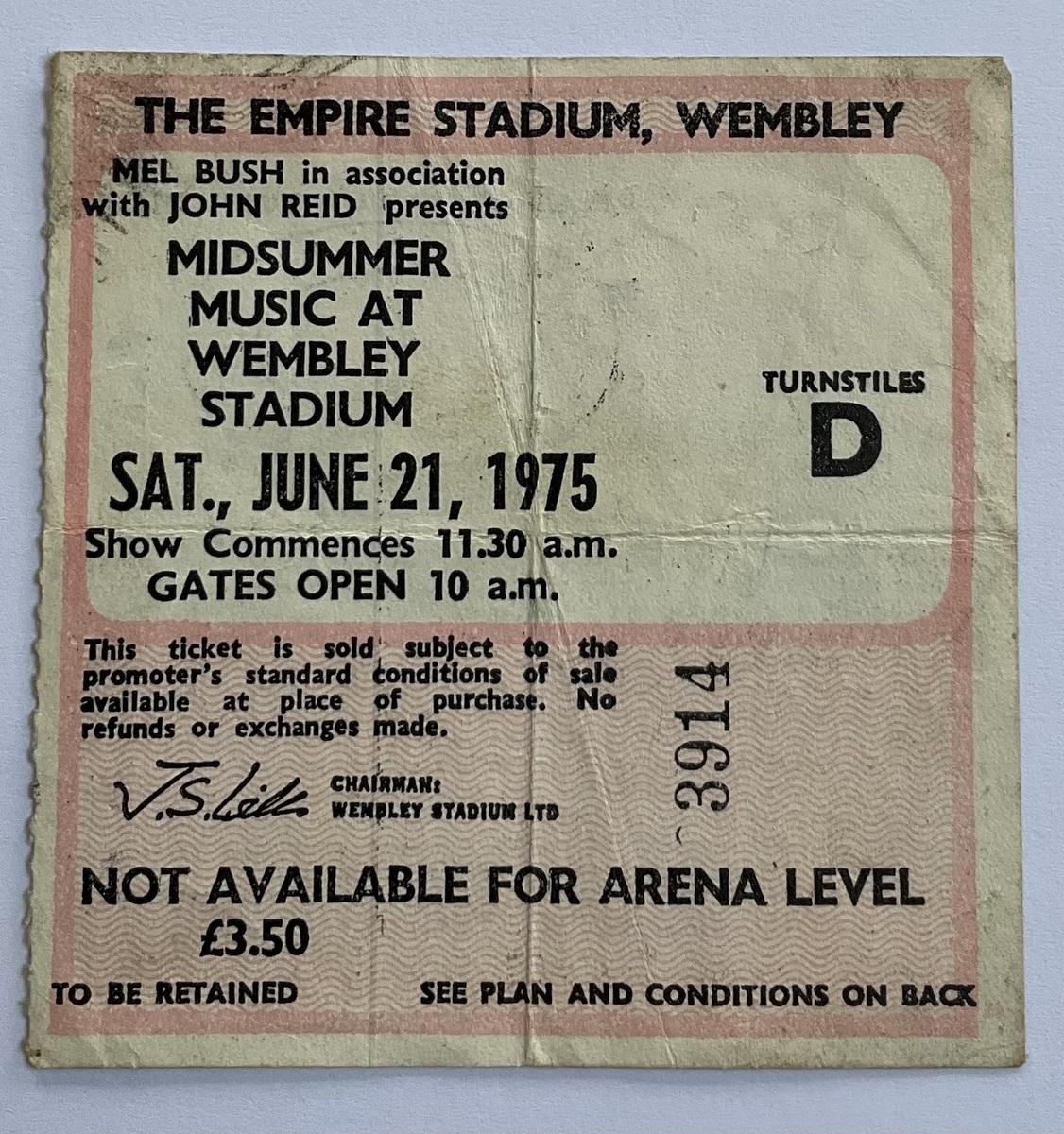 Elton John's 1975 Concert & Tour History | Concert Archives