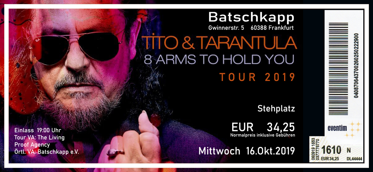 Tito & Tarantula Concert & Tour History (Updated for 2024 - 2025 ...