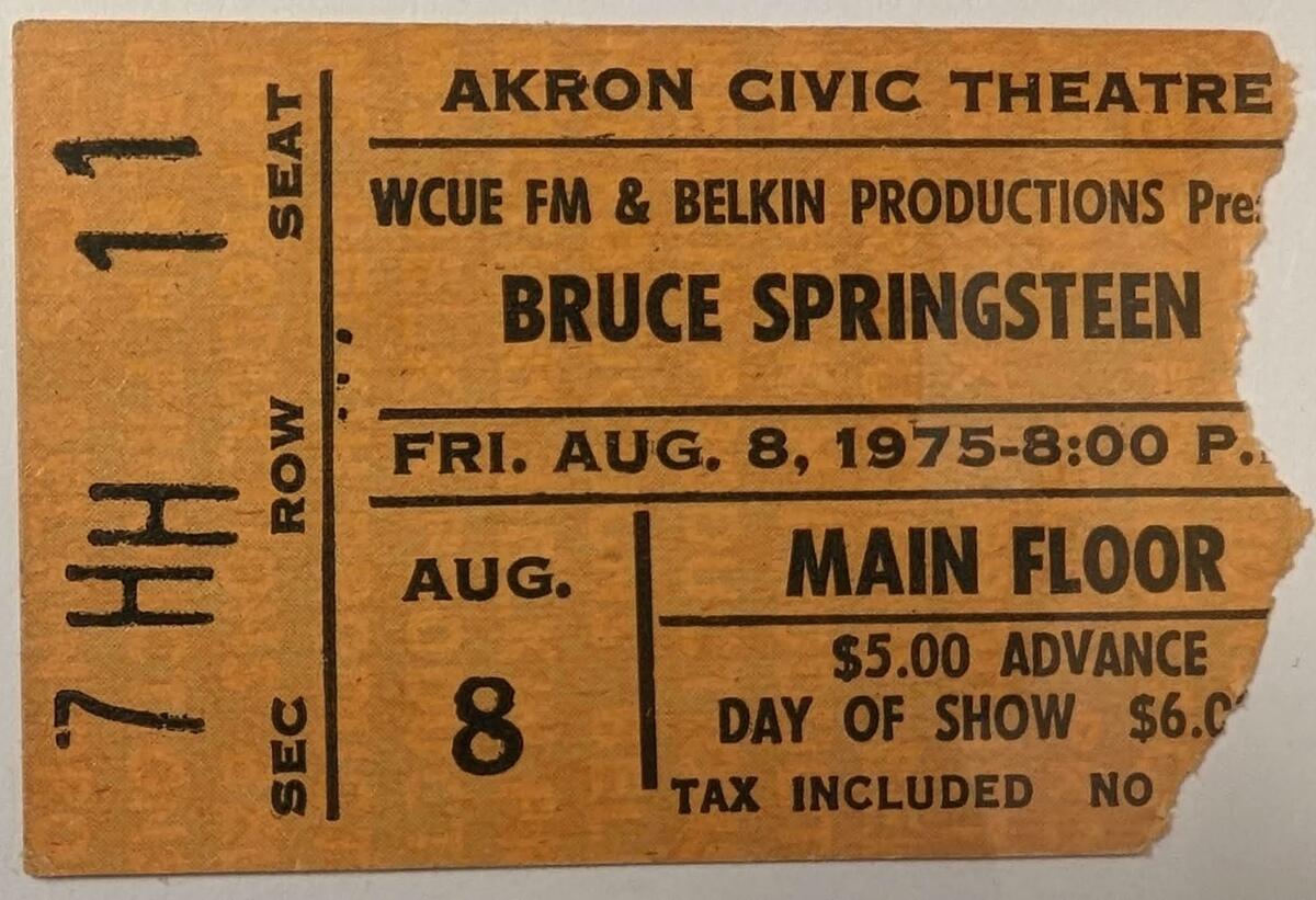 Bruce Springsteen's 1975 Concert & Tour History | Concert Archives