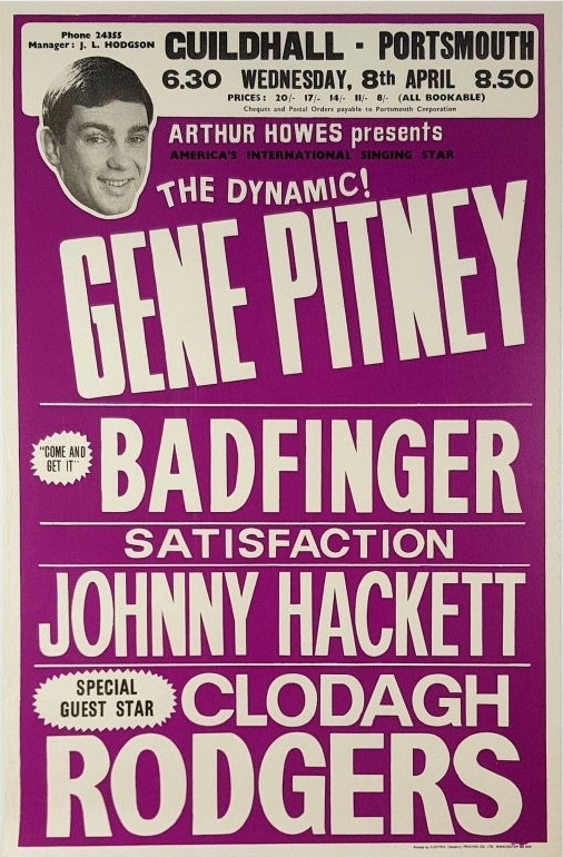 gene pitney Concert & Tour History | Concert Archives