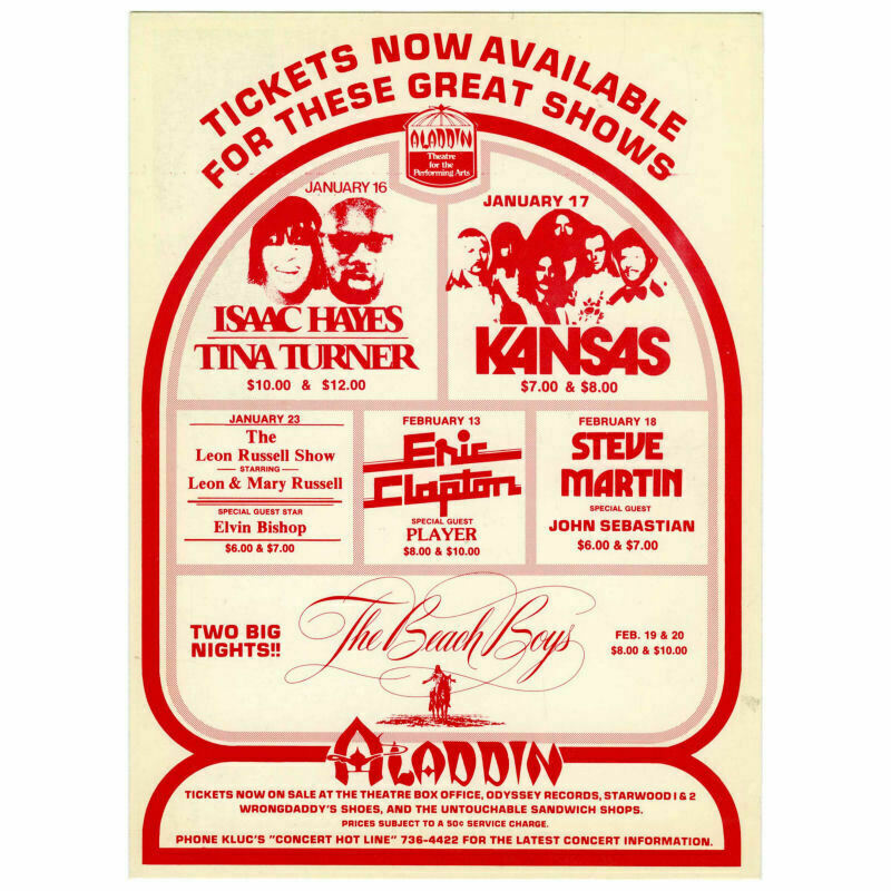 Concert History of Aladdin Theatre Las Vegas, Nevada, United States ...