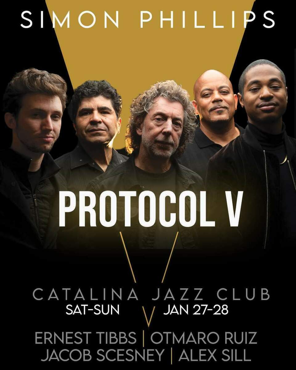 Jan 28, 2024: Simon Phillips & Protocol V at Catalina Jazz Club Los Angeles, California, United ...
