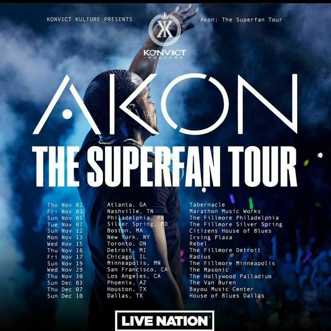 Akon Concert & Tour History (Updated for 2024) | Concert Archives
