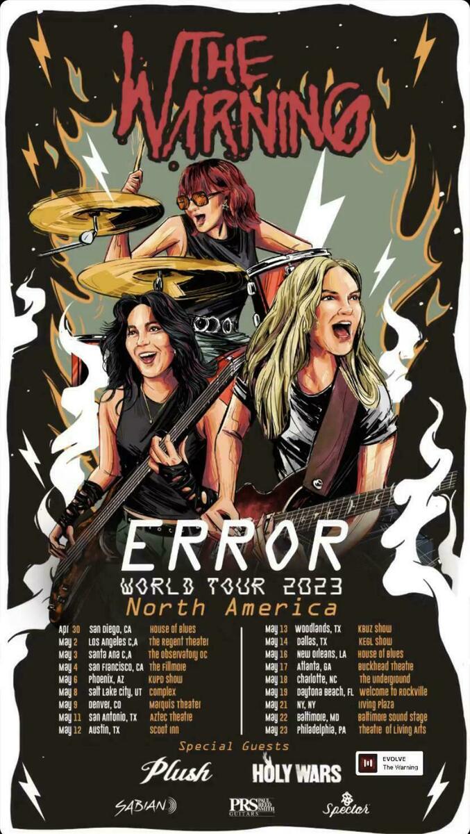 The Warning Concert & Tour History (Updated for 2024) | Concert Archives