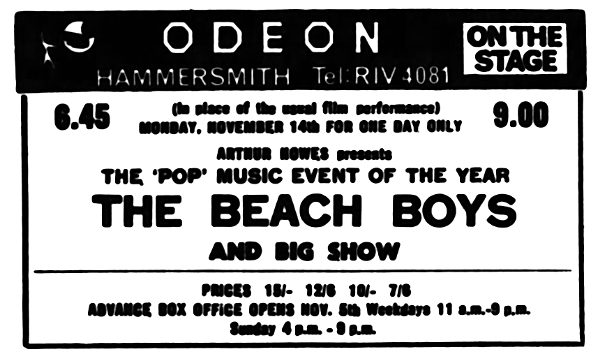 The Beach Boys's 1966 Concert & Tour History | Concert Archives