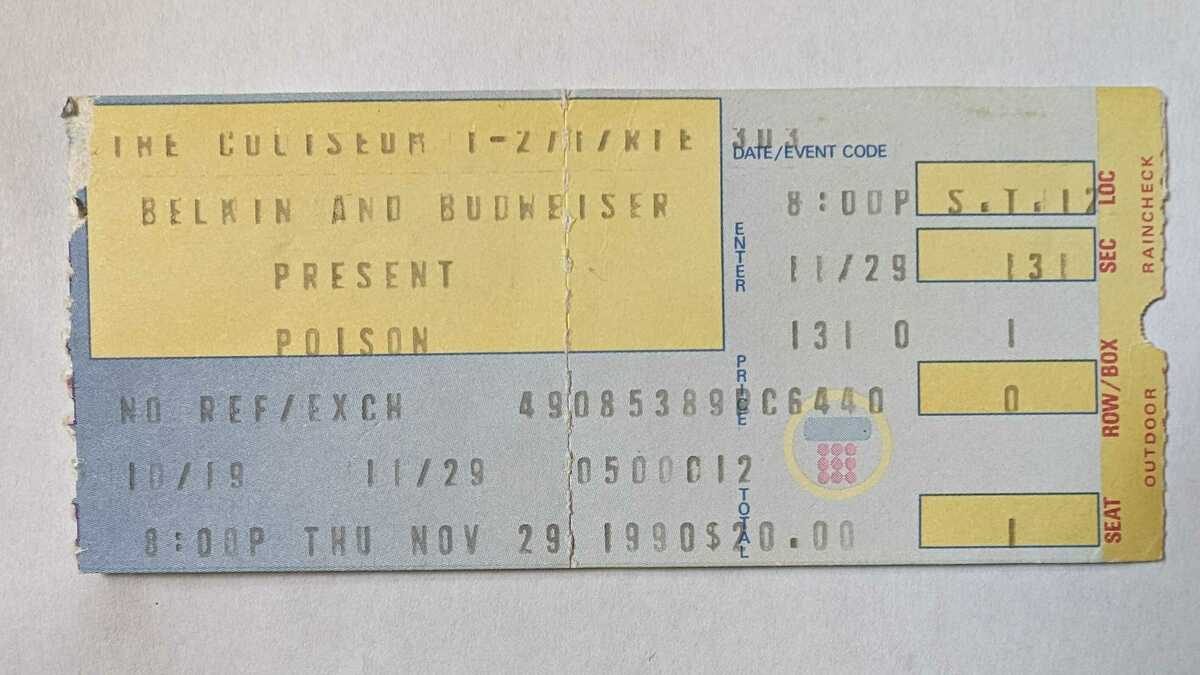 Poison Concert & Tour History | Concert Archives