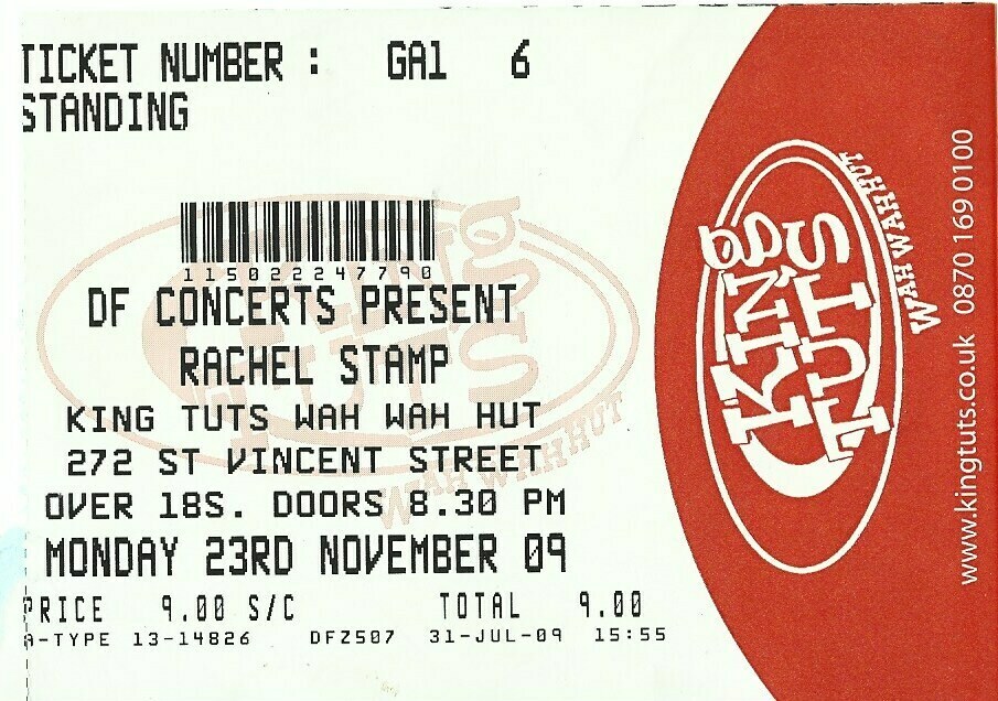 Nov 23, 2009: Rachel Stamp / Shatterhand at King Tut's Wah Wah Hut ...