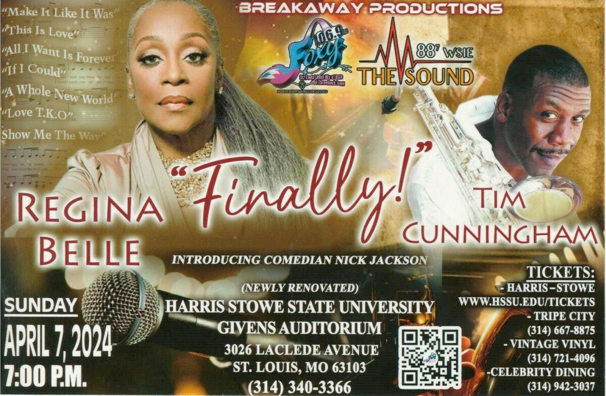 Apr 07, 2024: Regina Belle / Tim Cunningham / Nick Jackson at Harris ...