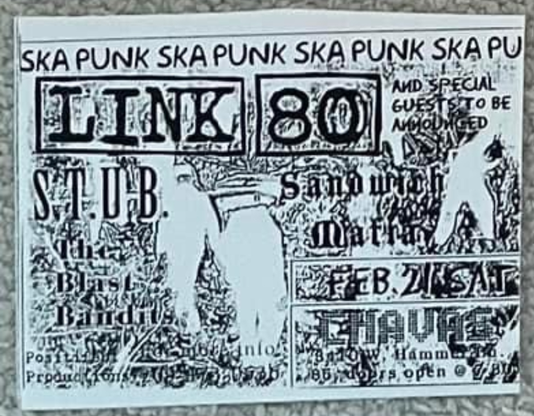 Feb 21, 1998: S.T.U.B. / The Blast Bandits / Sandwich Mafia / Link 80 ...