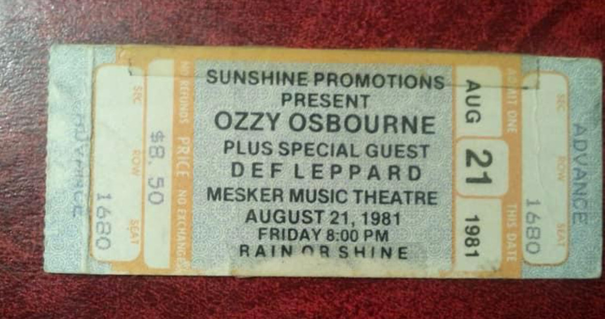 Ozzy Osbourne Concert & Tour History | Concert Archives