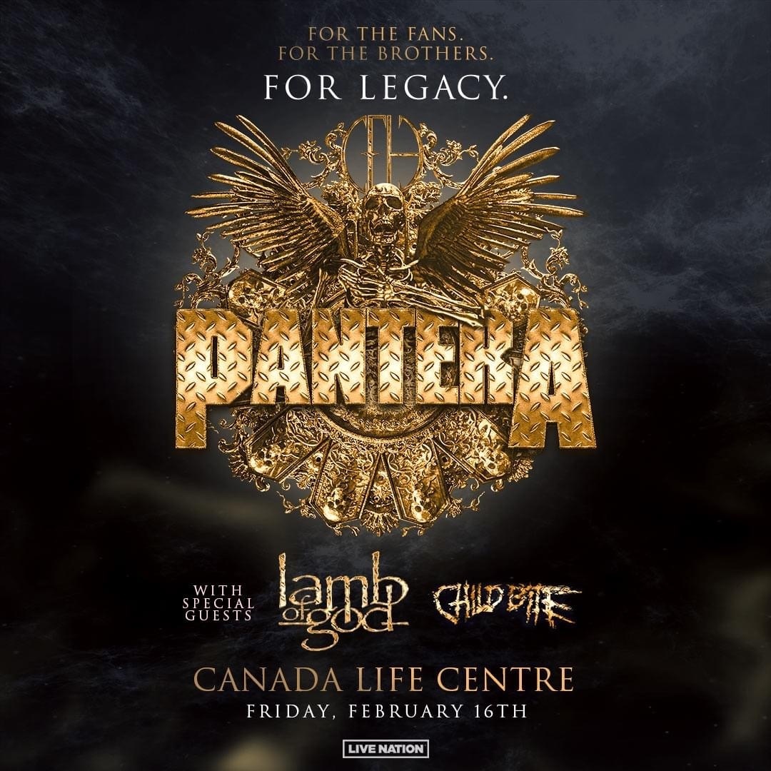 Feb 16, 2024: Pantera / Lamb Of God / Child Bite at Canada Life Centre ...