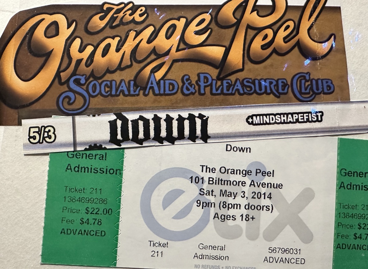 May 03, 2014: Down / Mindshapefist at The Orange Peel Asheville, North ...
