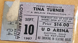 Tina Turner Concert & Tour History | Concert Archives