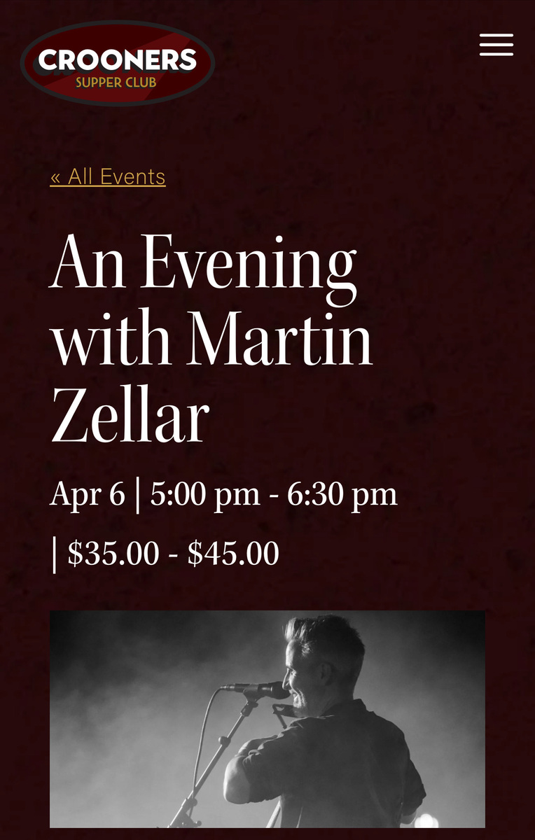 Martin Zellar Concert & Tour History (Updated for 2024) | Concert Archives