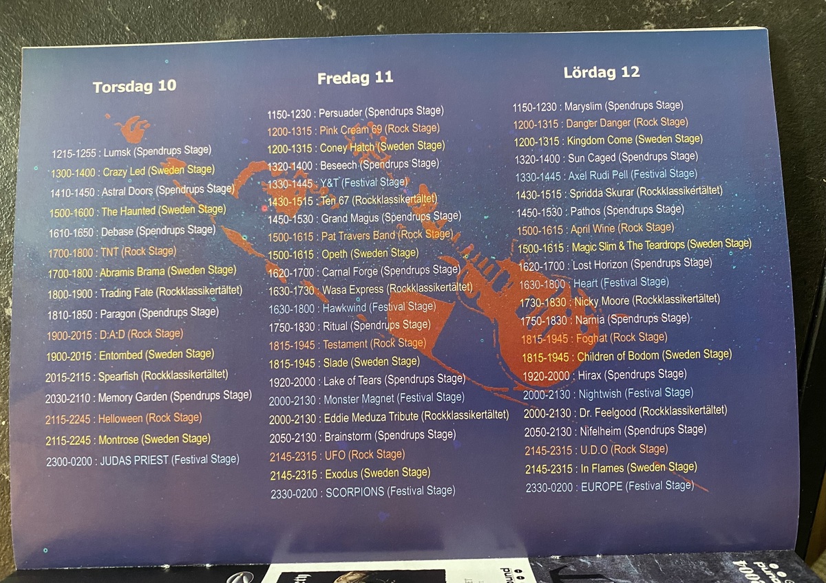 UFO Concert & Tour History | Concert Archives