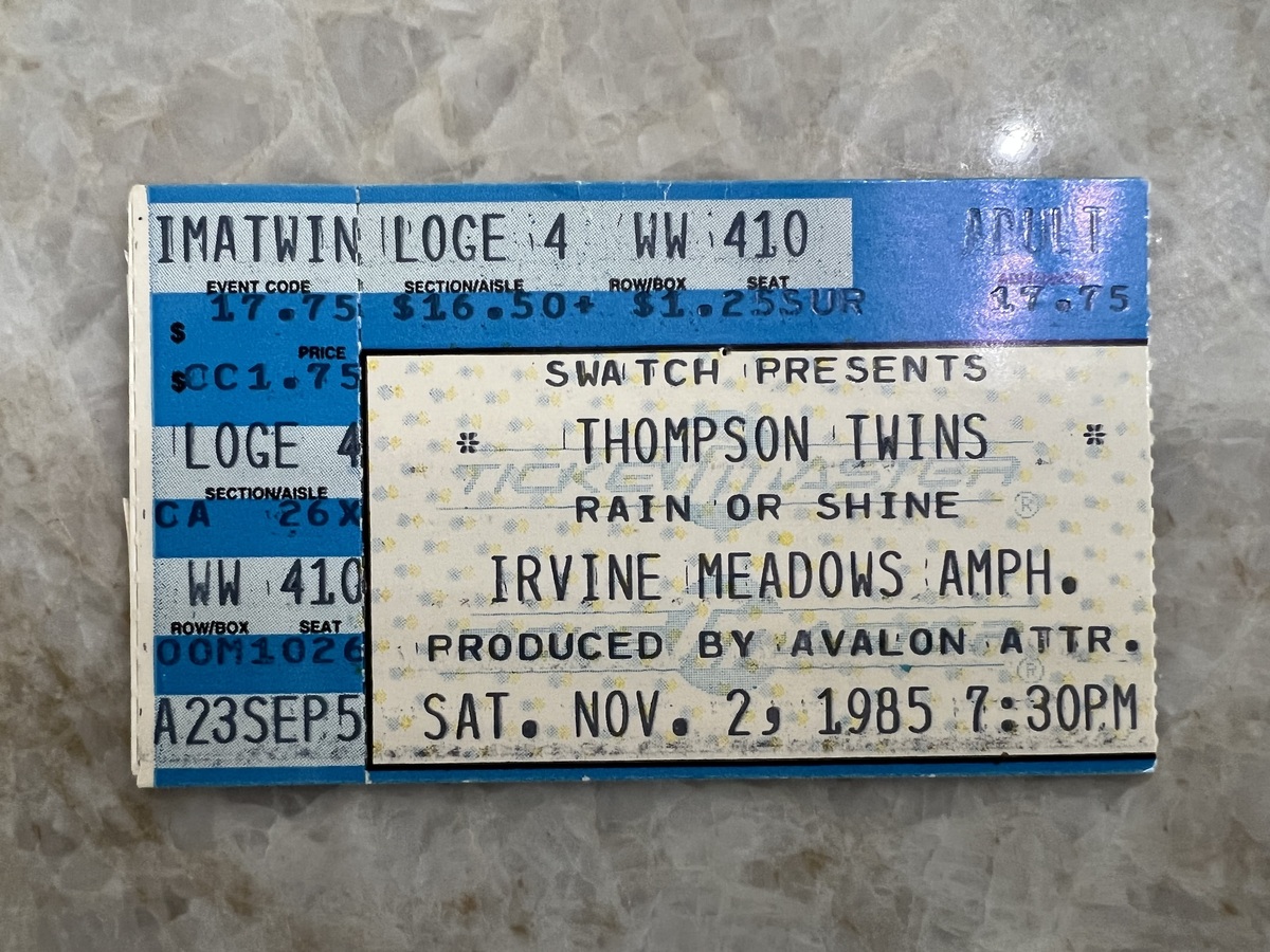 Thompson Twins Concert & Tour History | Concert Archives