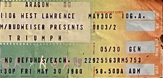 Triumph Concert & Tour History | Concert Archives