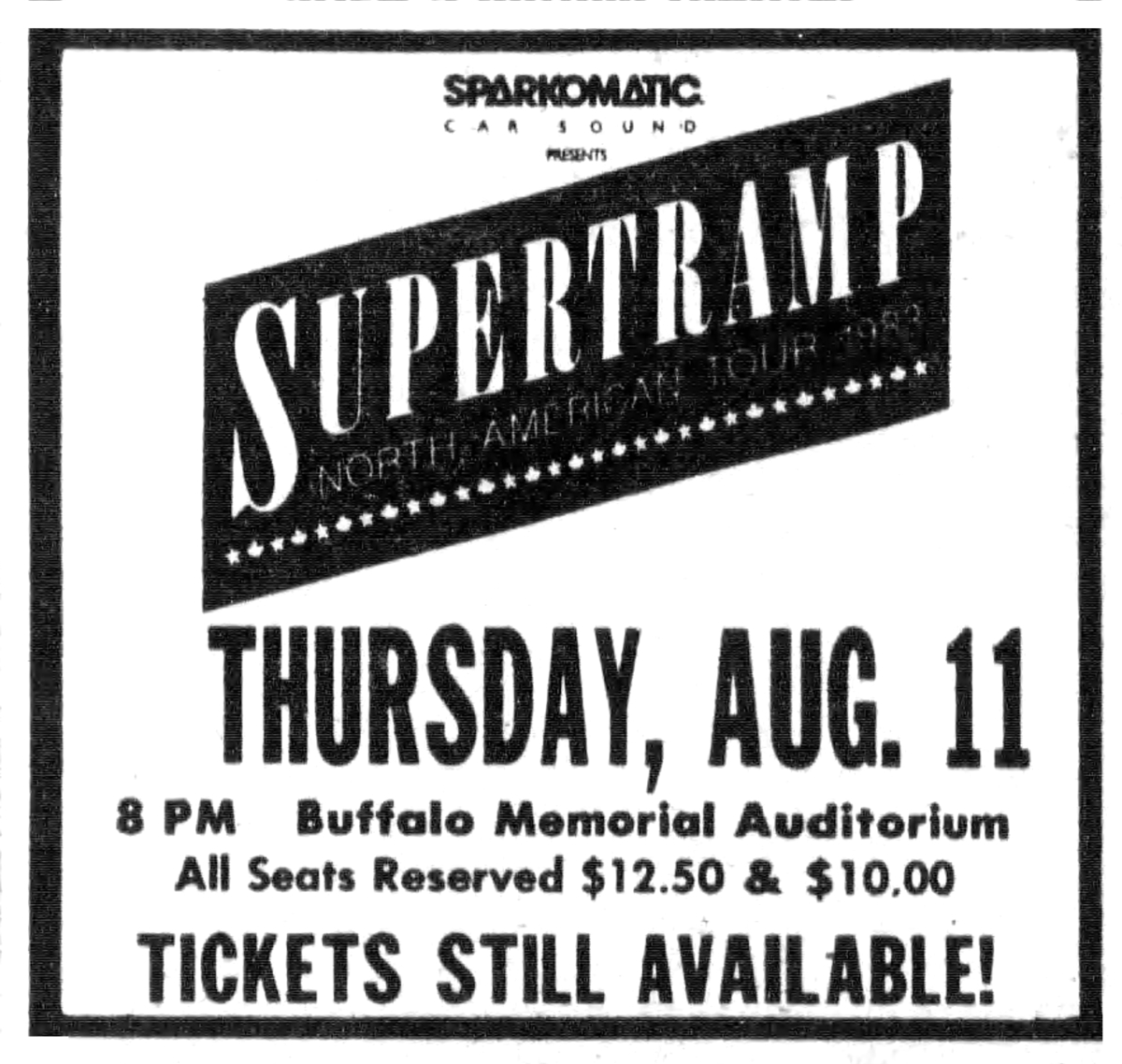 Supertramp Concert & Tour History | Concert Archives