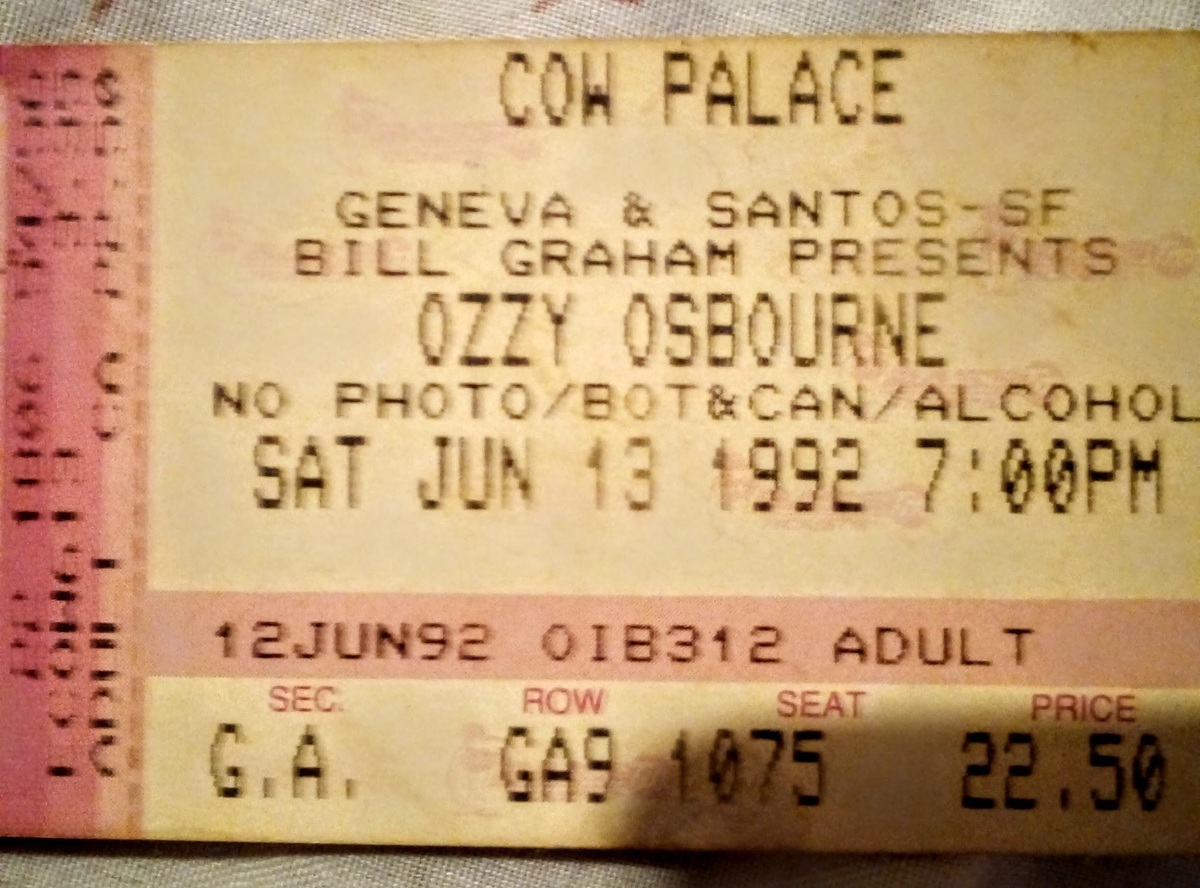 Ozzy Osbourne Concert & Tour History | Concert Archives