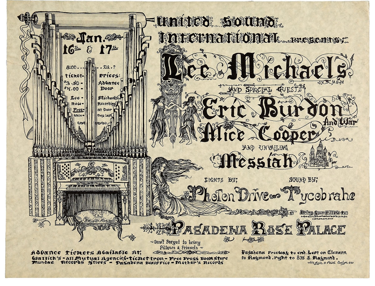 Alice Cooper's 1970 Concert & Tour History | Concert Archives