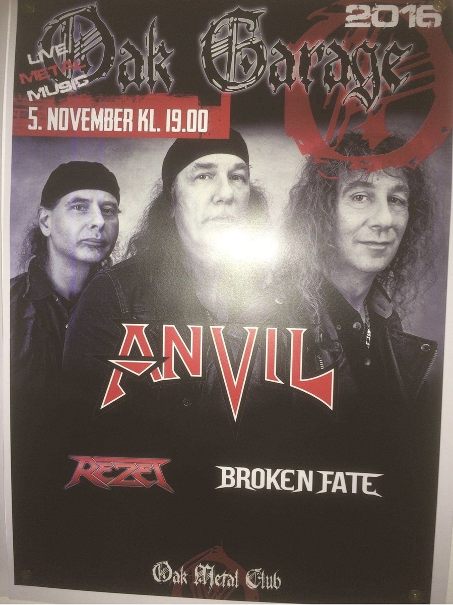 Anvil Concert & Tour History (Updated for 2024) | Concert Archives
